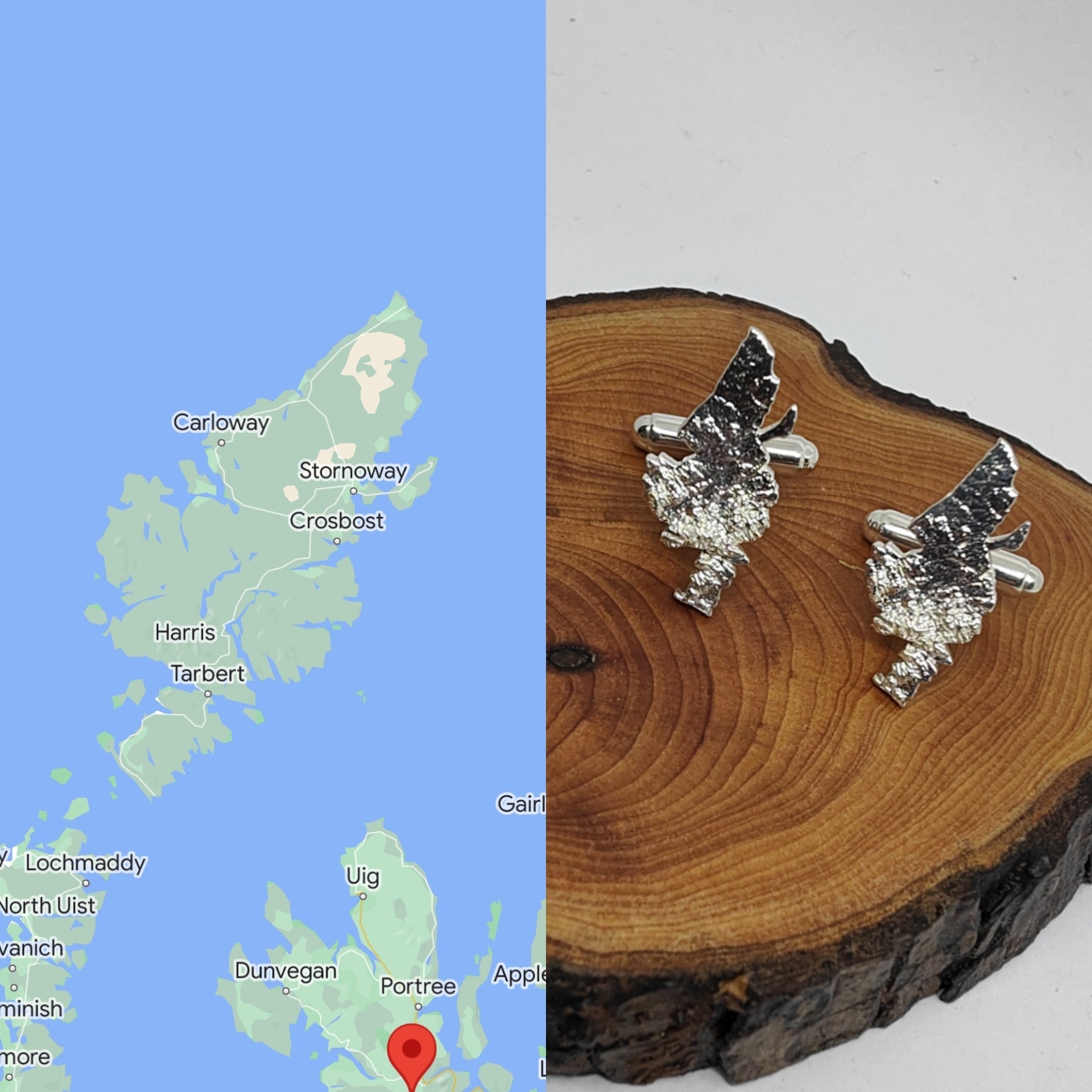 Isle of Lewis & Harris 3D Cufflinks | Sterling Silver | Jess MacDonald ...