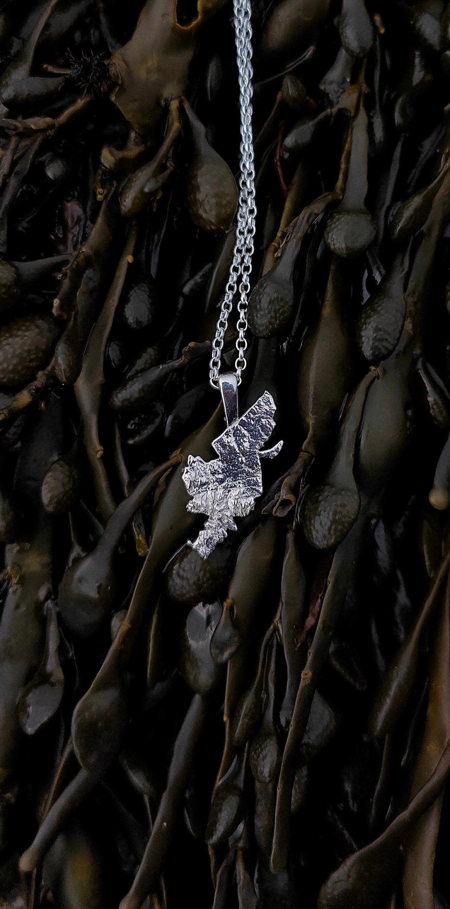 Isle of Lewis & Harris 3D Silver Pendant Necklace | Handcrafted ...